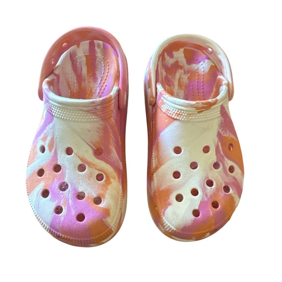 CROCS | Shoes | Crocs Classic Cutie Crush Marble Clogs Girls J 4 Junior ...